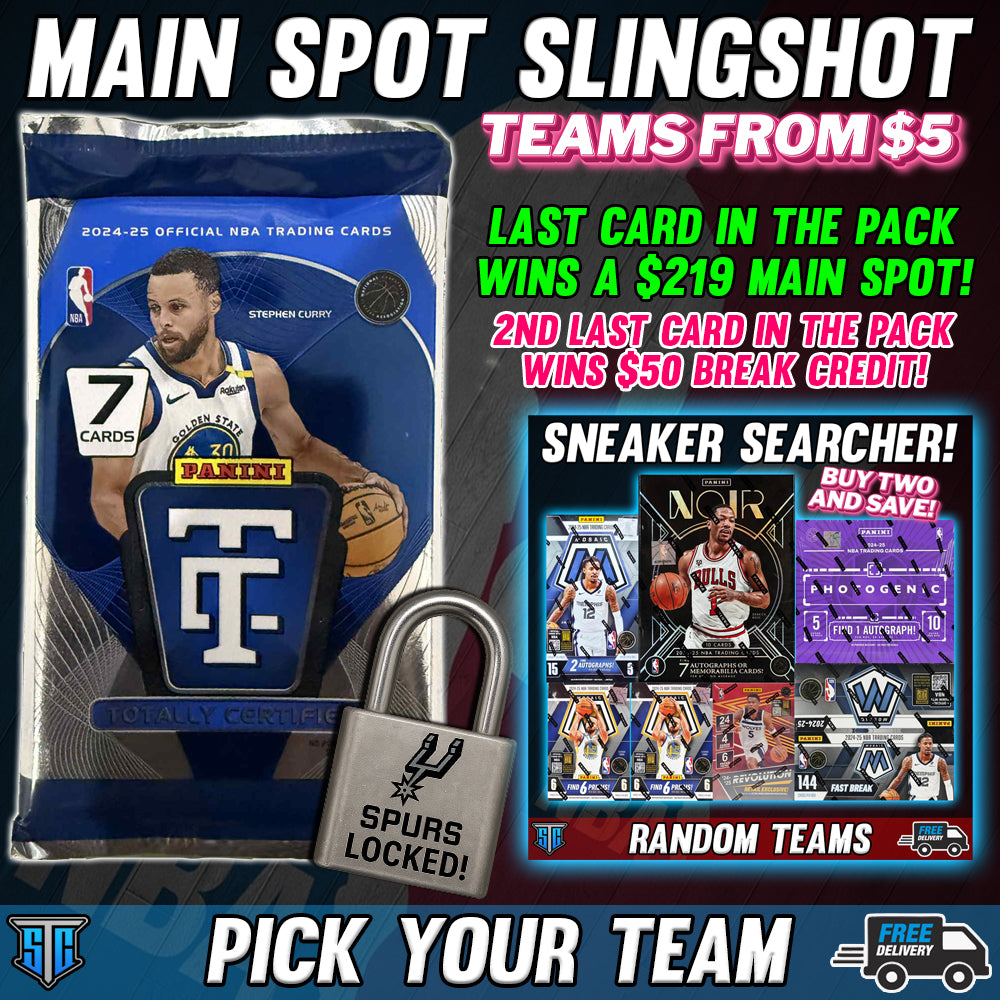 TC Slingshot - Win a $219 Main Spot! – Stomp Trading Cards