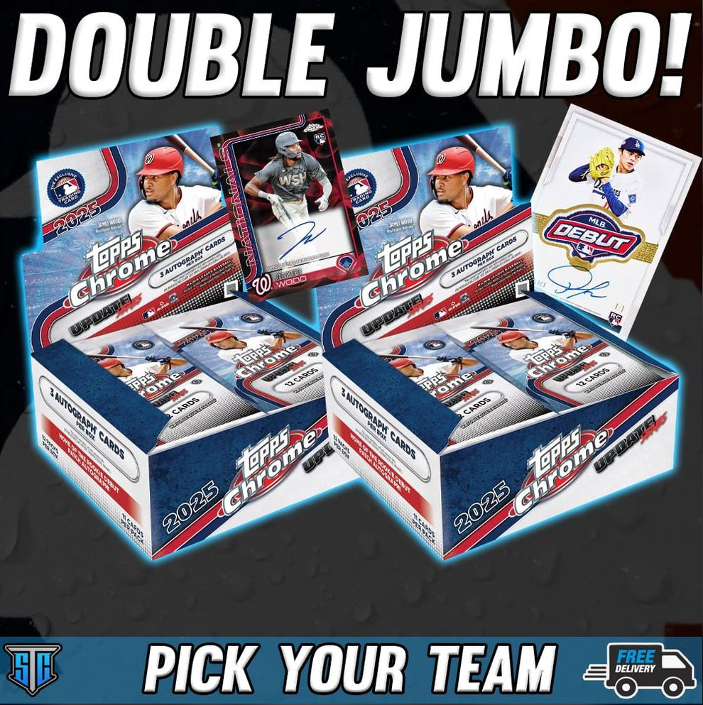 Break 1376 - MLB - 2025 Topps Chrome Jumbo Double! - PICK YOUR TEAM ...