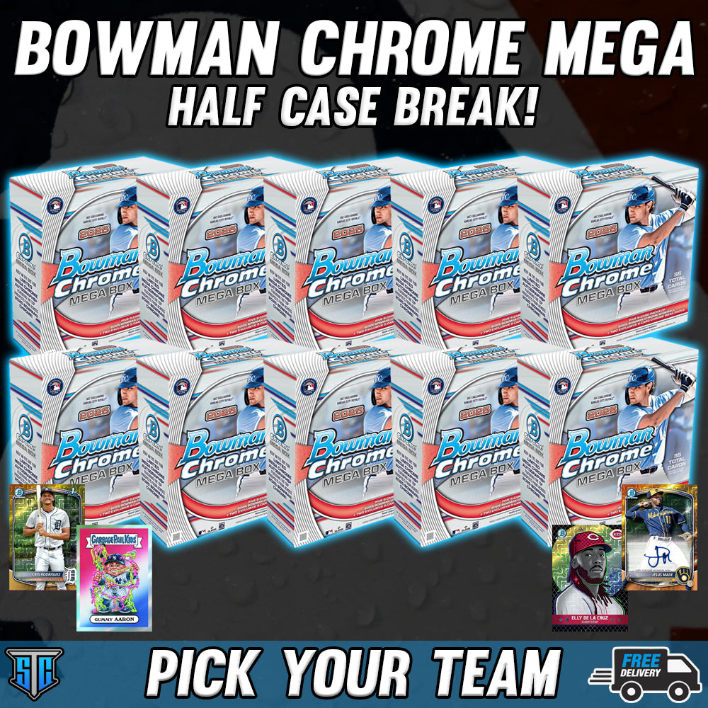 Break 1082 - MLB - 2025 Bowman Chrome Mega Half Case - PICK YOUR TEAM ...
