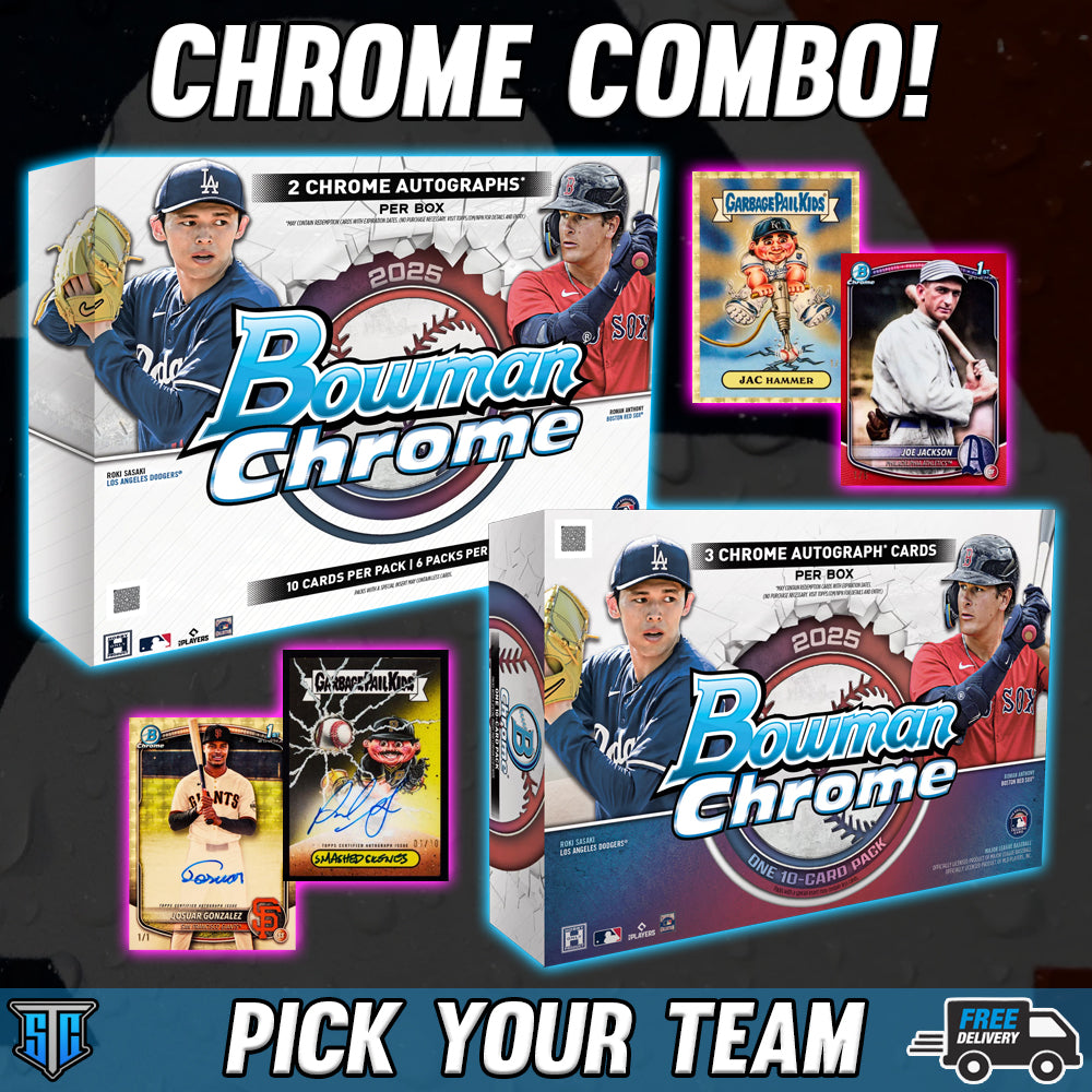 Break 1054 - MLB - 2025 Bowman Chrome Hobby/Breakers! - PICK YOUR TEAM – Stomp Trading Cards