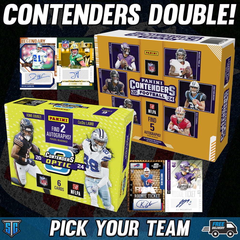 Break 742 Nfl Contenders Double Pick Your Team Stomp Trading Cards