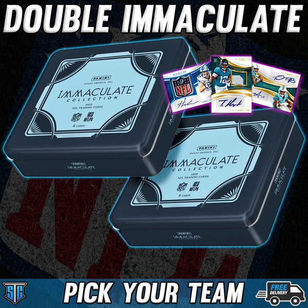 Break 1439 - NFL - Double Immaculate - PICK YOUR TEAM – Stomp Trading Cards