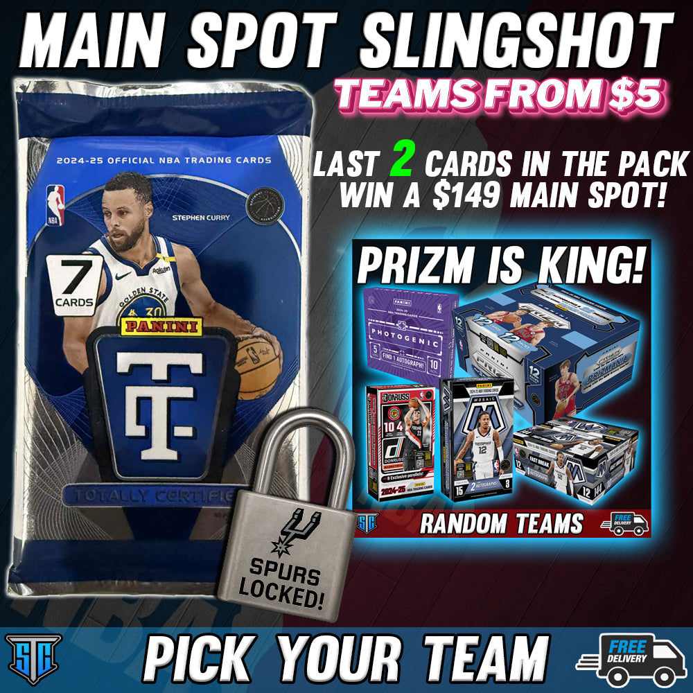 TC Slingshot #4 - Win TWO $149 Main Spots! – Stomp Trading Cards