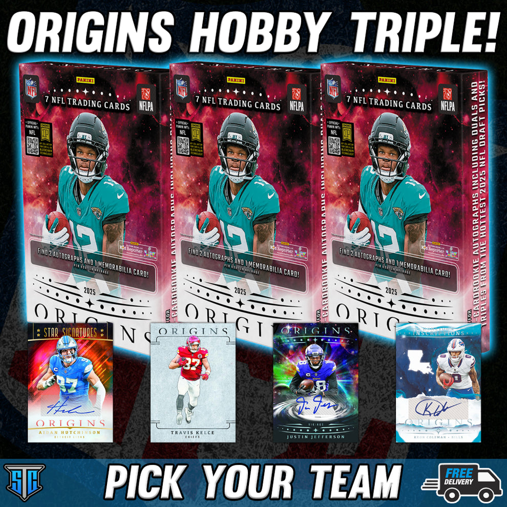 Break 930 - NFL - Origins Triple - PICK YOUR TEAM – Stomp Trading Cards