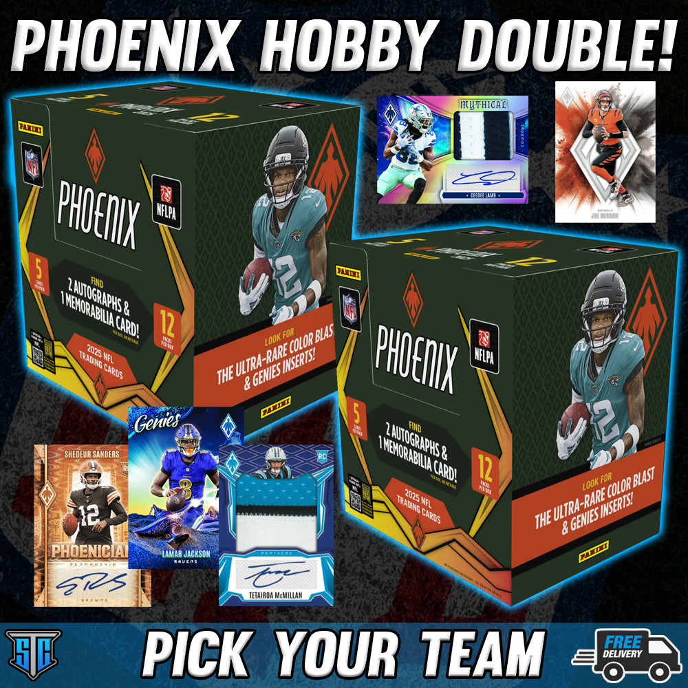 Break 1294 - NFL - Phoenix Hobby Double - PICK YOUR TEAM – Stomp ...