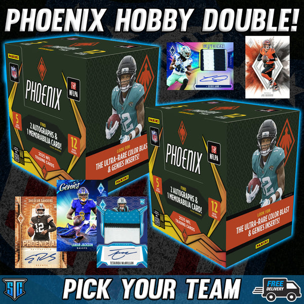 Break 1237 - NFL - Phoenix Hobby Double - PICK YOUR TEAM – Stomp ...